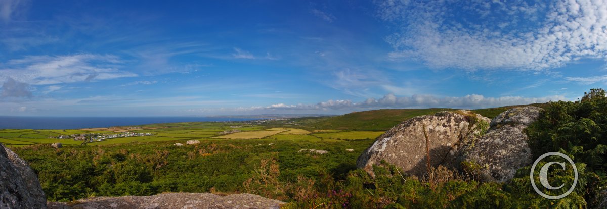Evening On Rosewall Hill near St Ives, Panoramic View | Wild Places ...